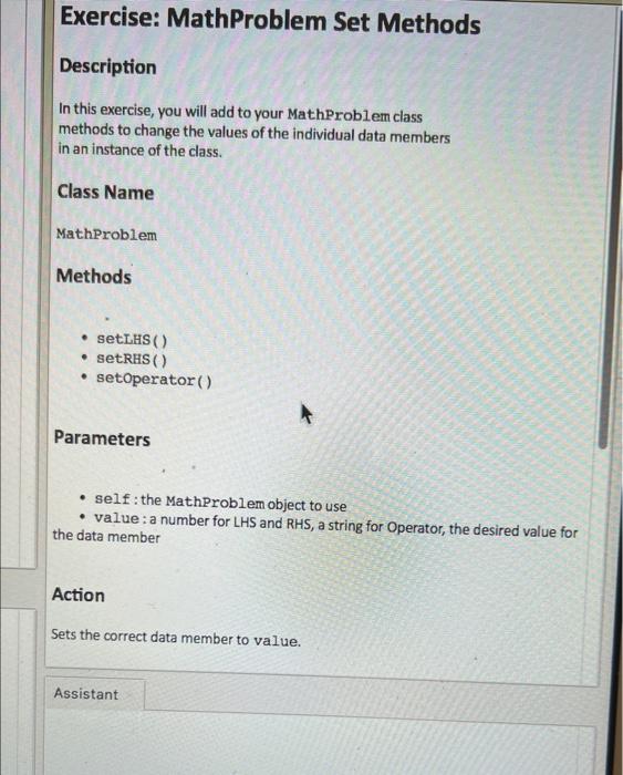 Solved Exercise: MathProblem Set Methods Description In this | Chegg.com