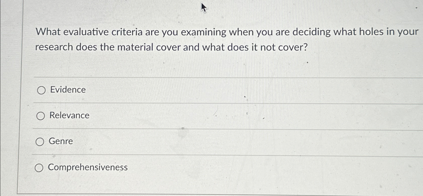 Solved What evaluative criteria are you examining when you | Chegg.com