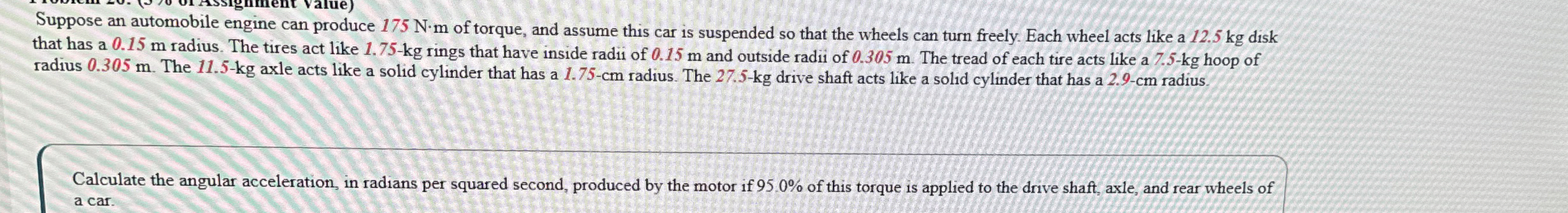 Solved Suppose an automobile engine can produce 175N*m ﻿of | Chegg.com
