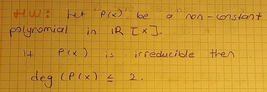 Solved ip (x) be non - constant polynomial in IR [x] It Px | Chegg.com