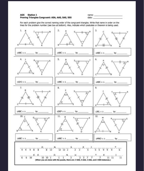 Solved For each problem give the correct naming order of the | Chegg.com