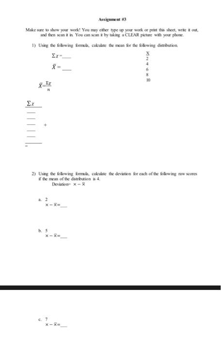 Solved Assignment #3 Make sure to show your work! You may | Chegg.com