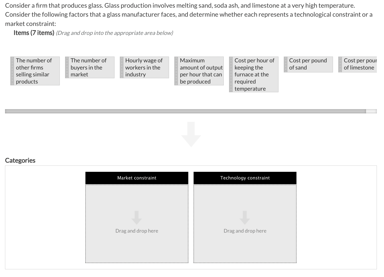 Solved Items (7 ﻿items) (Drag and drop into the appropriate | Chegg.com