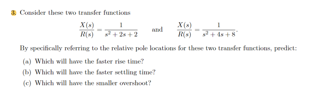 Solved Consider these two transfer | Chegg.com