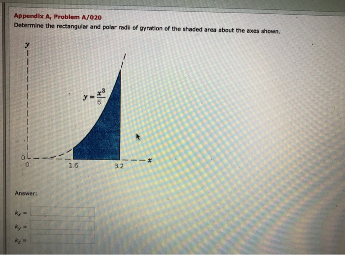 Solved Appendix A, Problem A/020 Determine the rectangular | Chegg.com