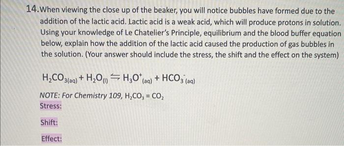 Solved 14. When viewing the close up of the beaker, you will | Chegg.com