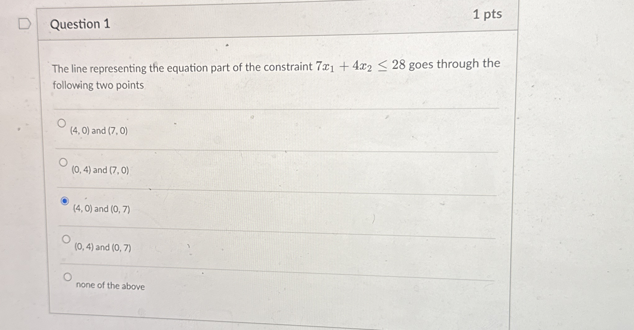Question 11 ﻿ptsThe line representing the equation | Chegg.com