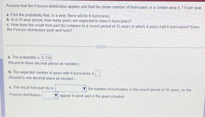 Solved Assume that the Poisson distribution applies and that | Chegg.com