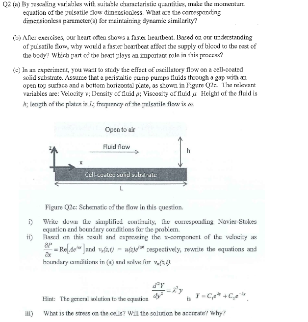 Solved Q2 (a) ﻿By rescaling variables with suitable | Chegg.com