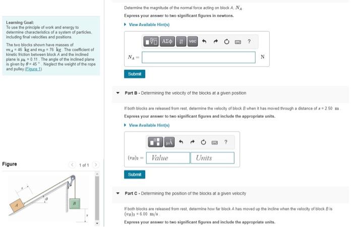 Solved Determine the magnitude of the normal force acting on | Chegg.com