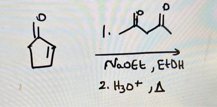 Solved 1. NaOEt, EtOH 2. H3O+,Δ | Chegg.com