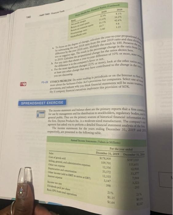 141 CHAPTER 3 Financial Statements and Ratio Analysis | Chegg.com