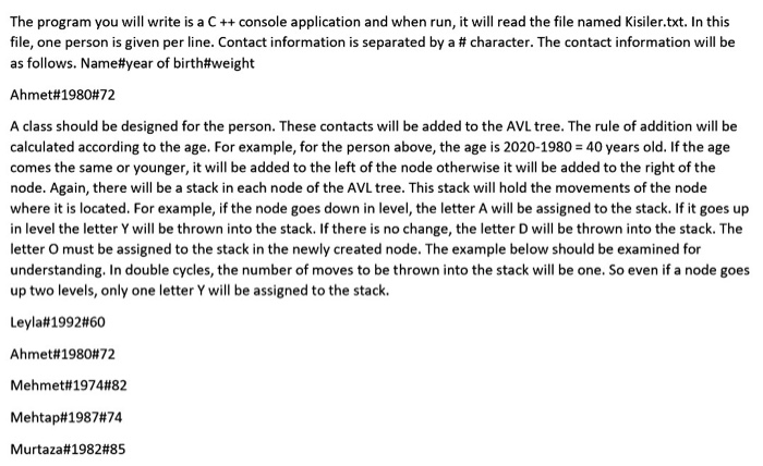 The program you will write is a C ++ console | Chegg.com