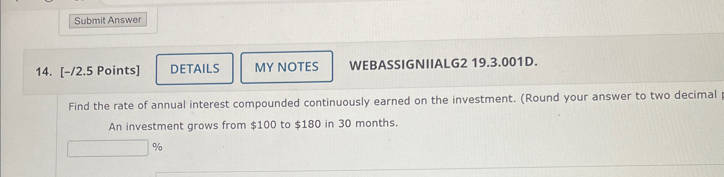 Solved Points]WEBASSIGNIIALG2 19.3.001D.Find the rate of | Chegg.com