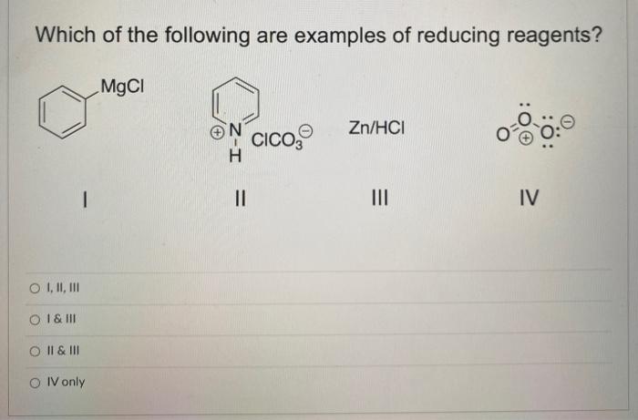 Solved Which of the following are examples of reducing | Chegg.com