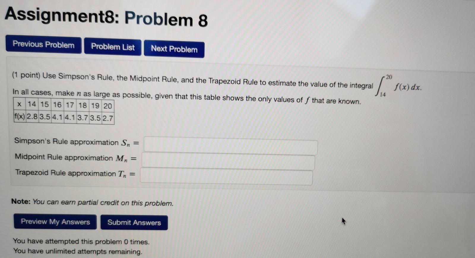 Solved Assignment8: Problem 8 Previous Problem Problem List | Chegg.com