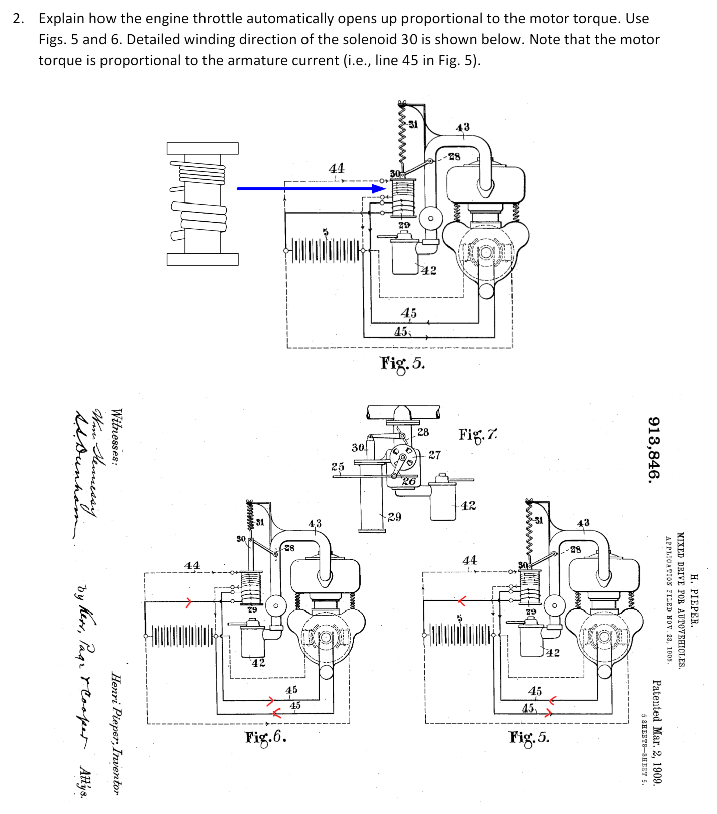Solved Explain how the engine throttle automatically opens | Chegg.com