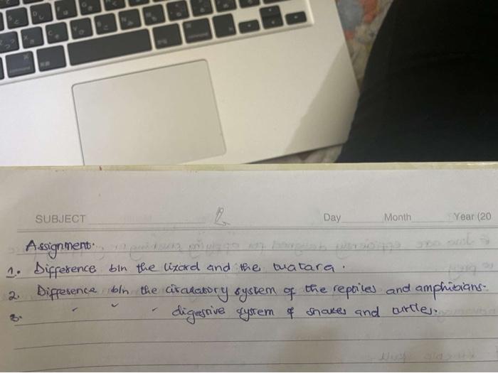 Solved Assignment. 1. Difference bin the lixard and the | Chegg.com
