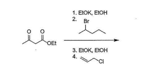 Solved 1. EtOK, EtOH 2. 3. EtOK, EtOH 4. | Chegg.com