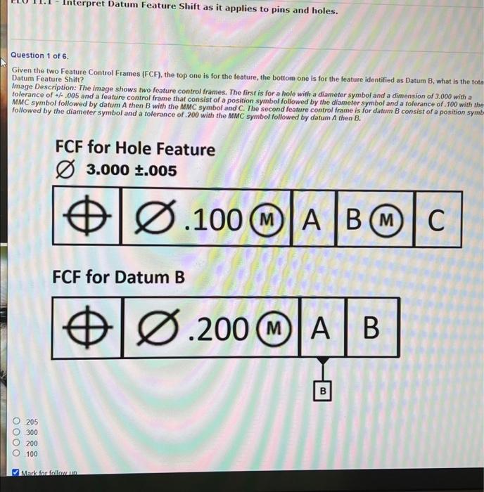 Solved Interpret Datum Feature Shift as it applies to pins | Chegg.com
