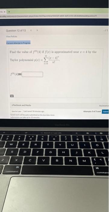 Solved Find the valise of f(4) if f(x) is approximated theat | Chegg.com