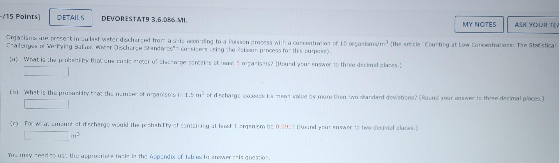 Solved Organisms are present in ballast water discharged | Chegg.com