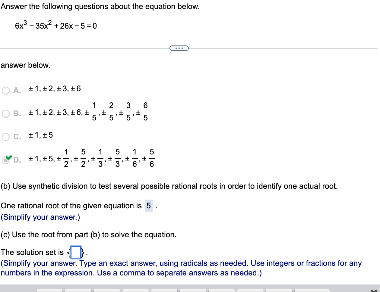 Solved Answer the following questions about the equation | Chegg.com