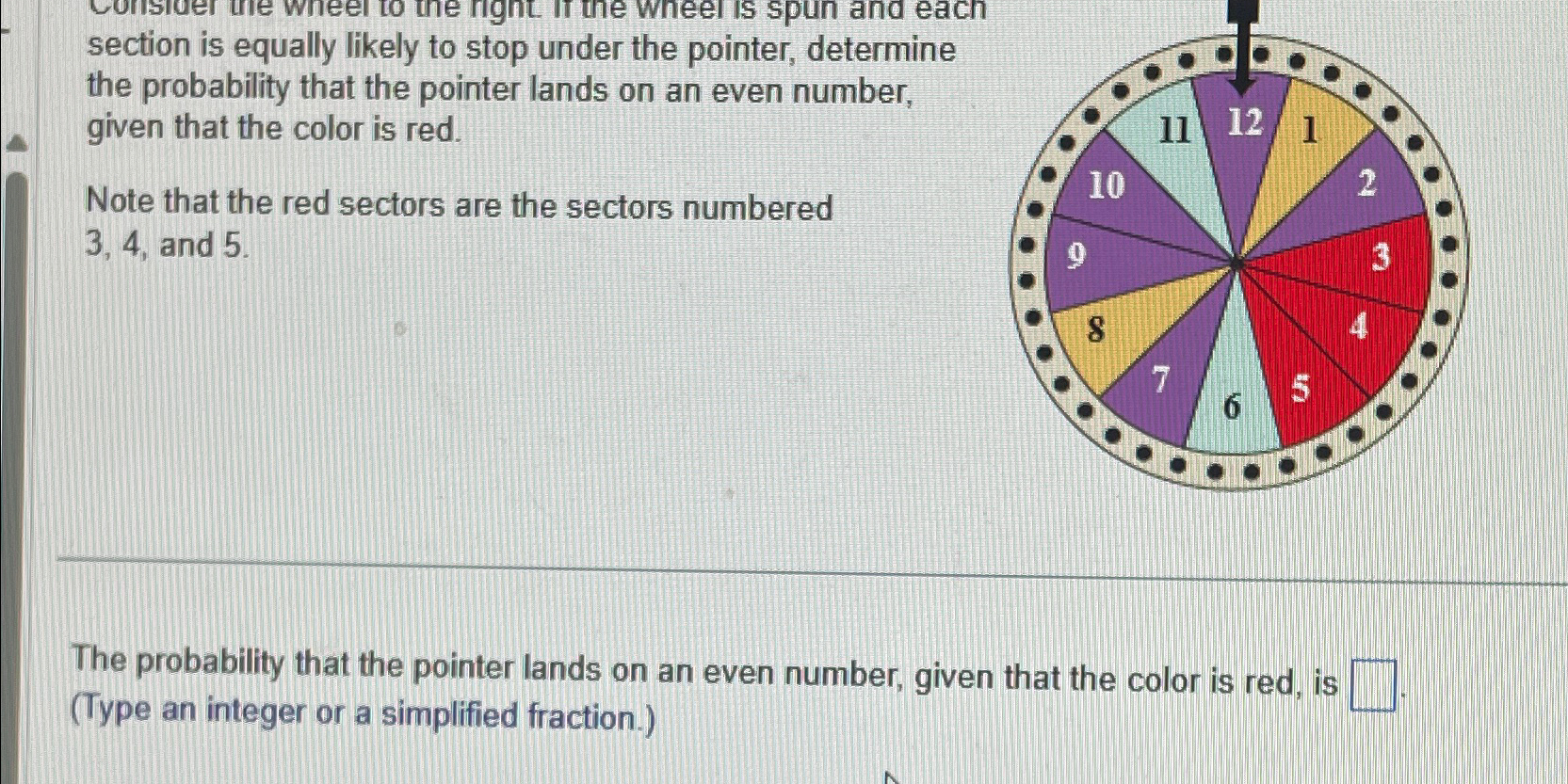 Solved section is equally likely to stop under the pointer, | Chegg.com