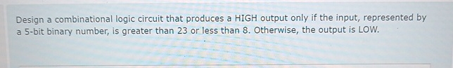 Solved Design a combinational logic circuit that produces a | Chegg.com