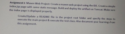 Solved Assignment 3: Maven Web Project: Create a maven web | Chegg.com