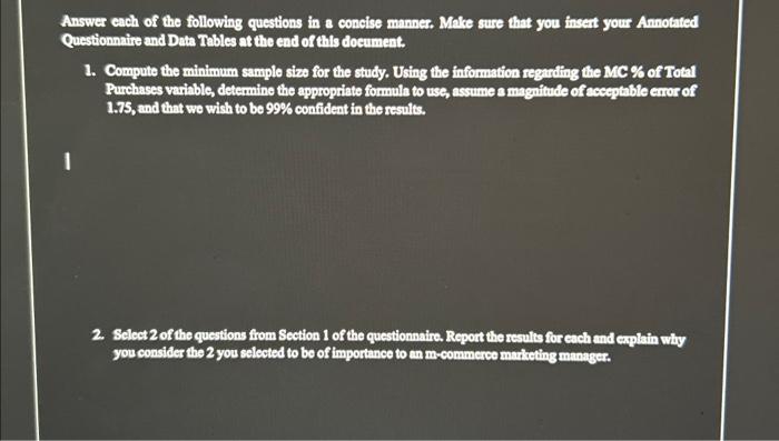 Solved Answer each of the following questions in a concise | Chegg.com