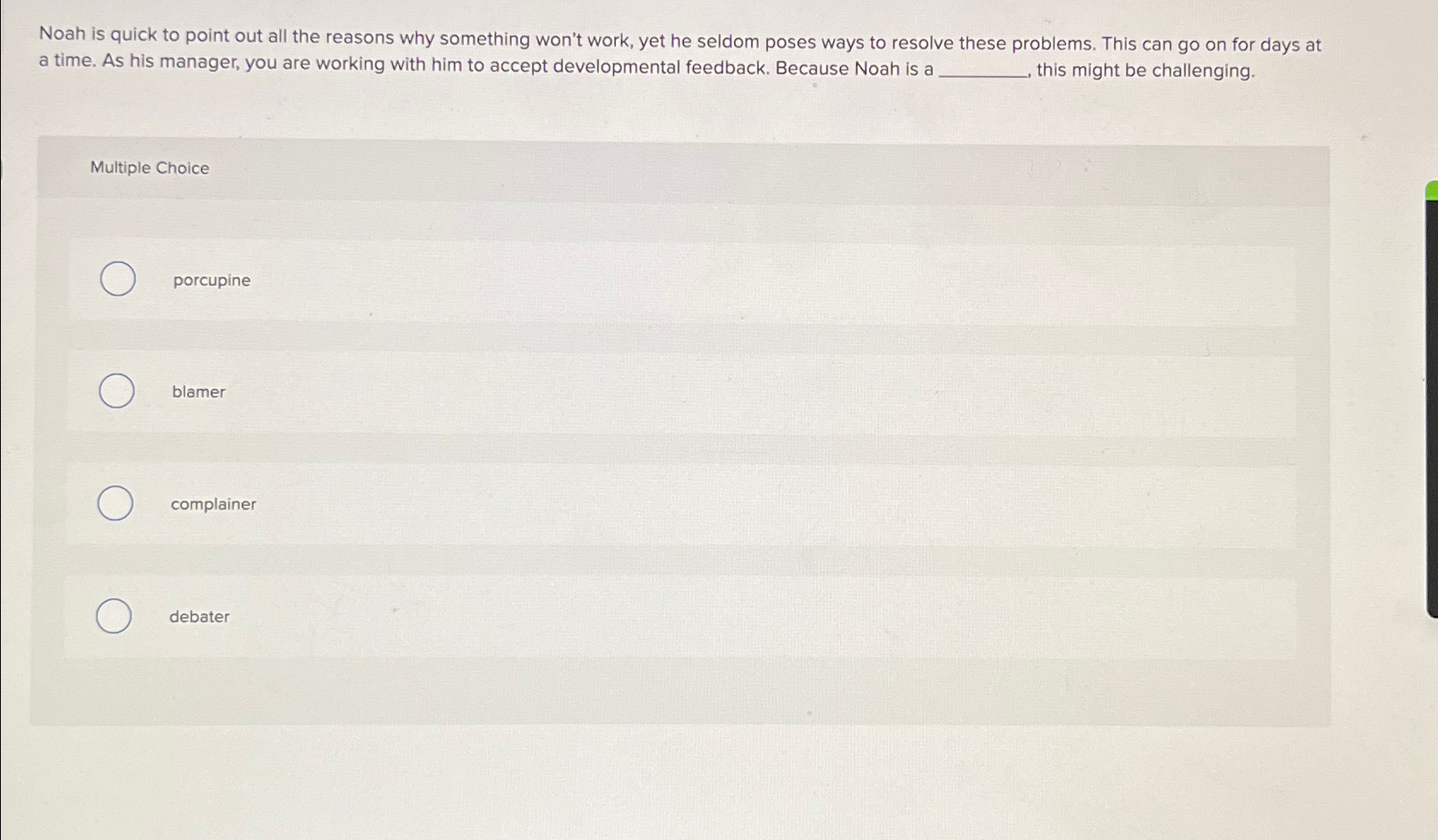 Solved Noah is quick to point out all the reasons why | Chegg.com