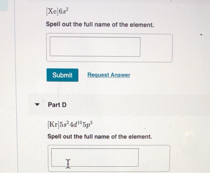 Solved [Ne]3s Spell out the full name of the element. Submit | Chegg.com