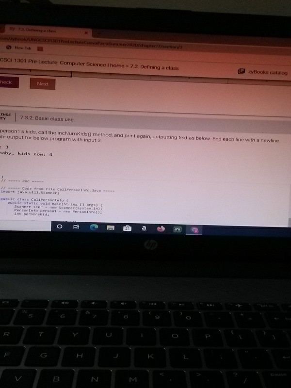 Solved Plages New Tab My library > CSCI 1301 Pre-Lecture | Chegg.com