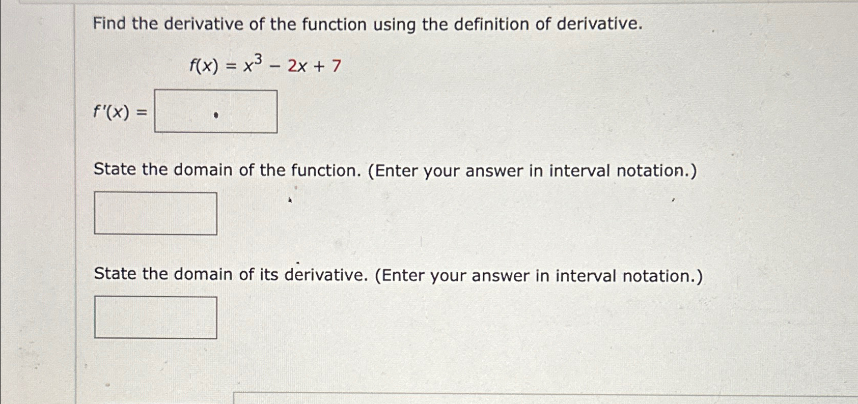 Solved Find the derivative of the function using the | Chegg.com