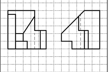 Use AutoCAD to redraw the two given views of the | Chegg.com