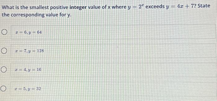 Solved What is the smallest positive integer value of x | Chegg.com