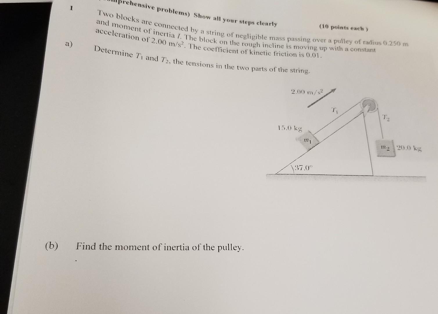 Solved 1 rehensive problems) Show all your steps clearly Two | Chegg.com