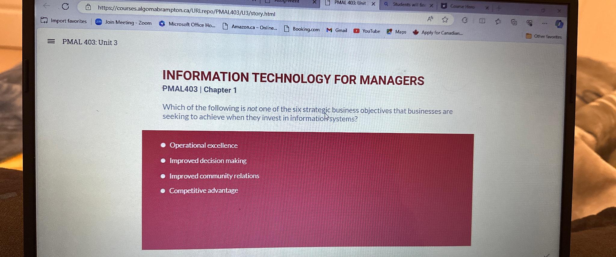 Solved INFORMATION TECHNOLOGY FOR MANAGERSPMAL403 | ﻿Chapter | Chegg.com