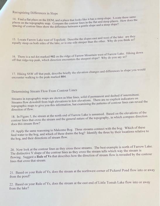 Solved Recognizing Differences in Slope 14. Find a flat | Chegg.com