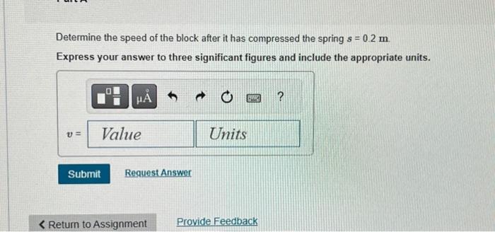Solved The 1.2- kg block slides along a smooth plane and | Chegg.com