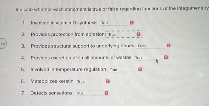 Solved Indicate whether each statement is true or false | Chegg.com
