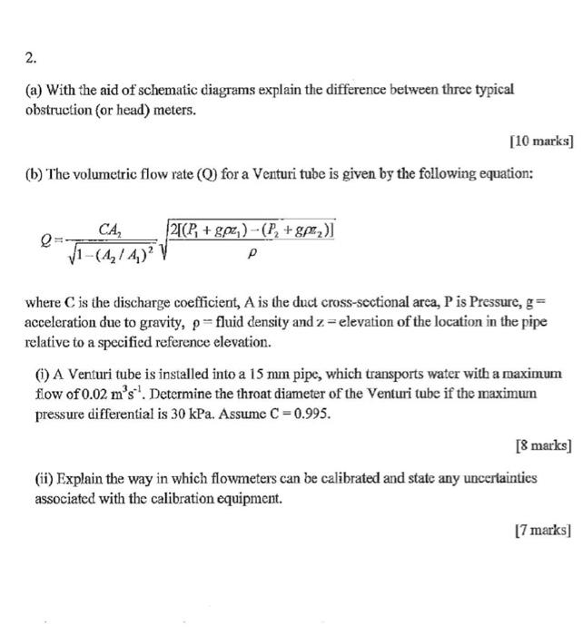 Solved 2. (a) With the aid of schematic diagrams explain the | Chegg.com
