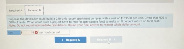 Solved The investor-developer would not be comfortable with | Chegg.com
