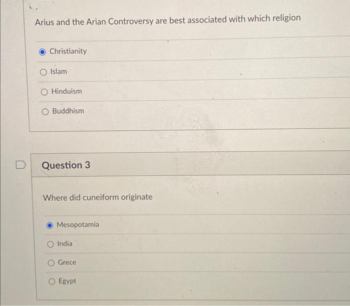 Arius and the Arian Controversy are best associated | Chegg.com