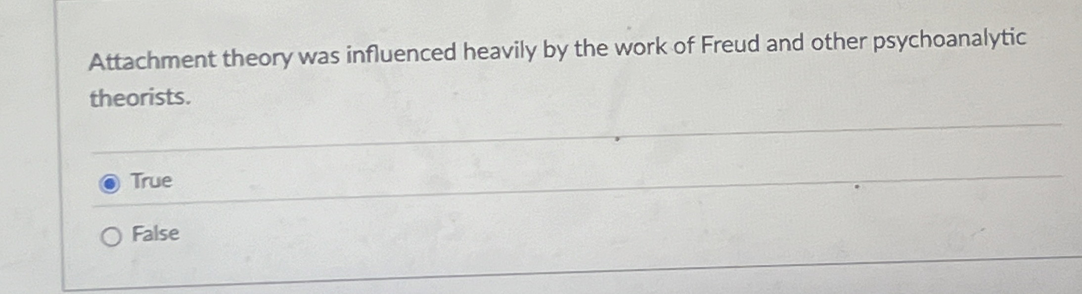 Solved Attachment theory was influenced heavily by the work | Chegg.com