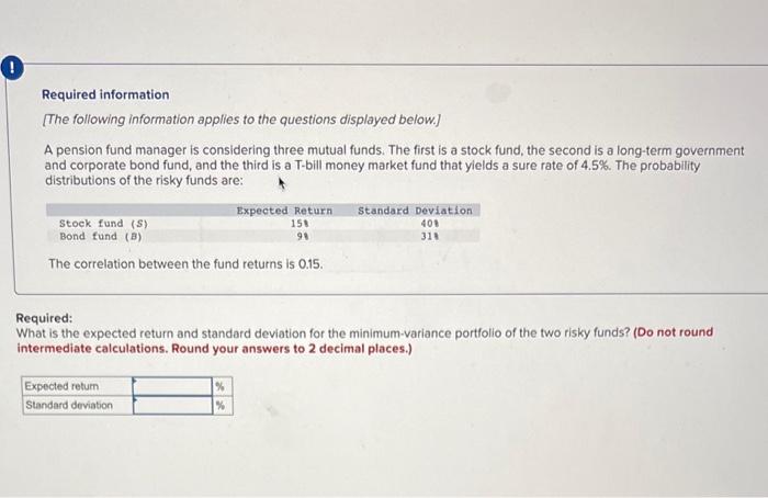 Solved Required information [The following information | Chegg.com