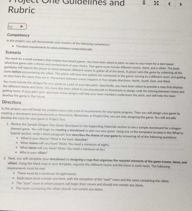 Solved module 5: project one sample dragon text game | Chegg.com