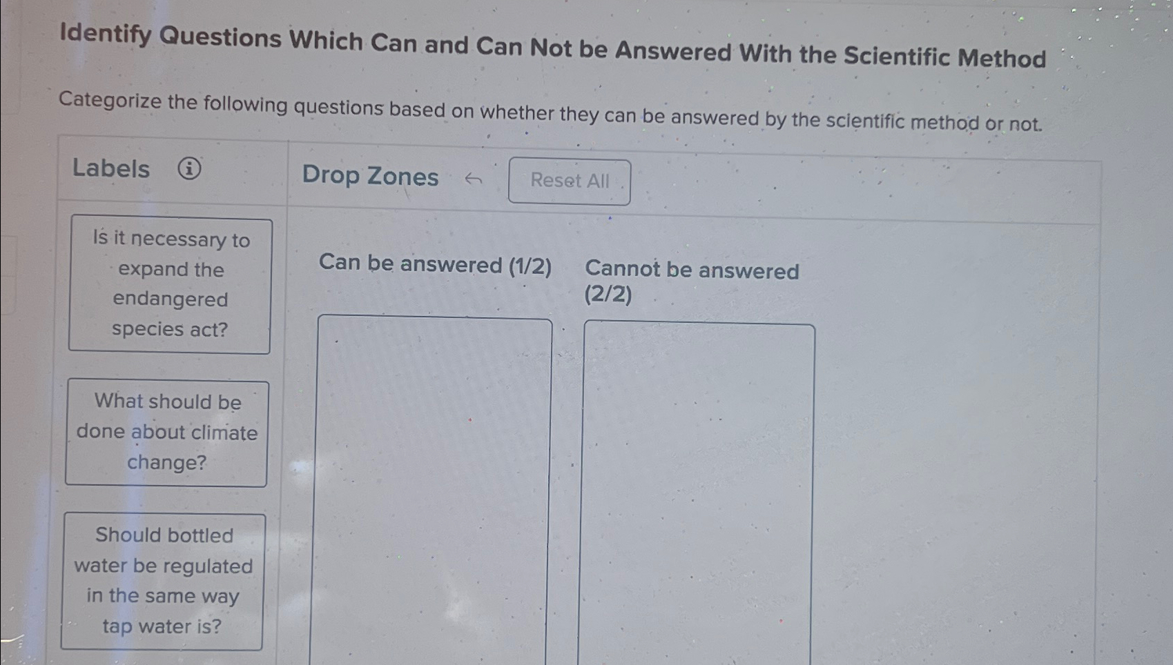 Solved Identify Questions Which Can and Can Not be Answered | Chegg.com