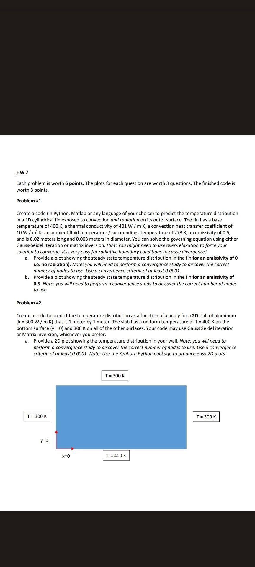 Solved HW 7 Each problem is worth 6 points. The plots for | Chegg.com